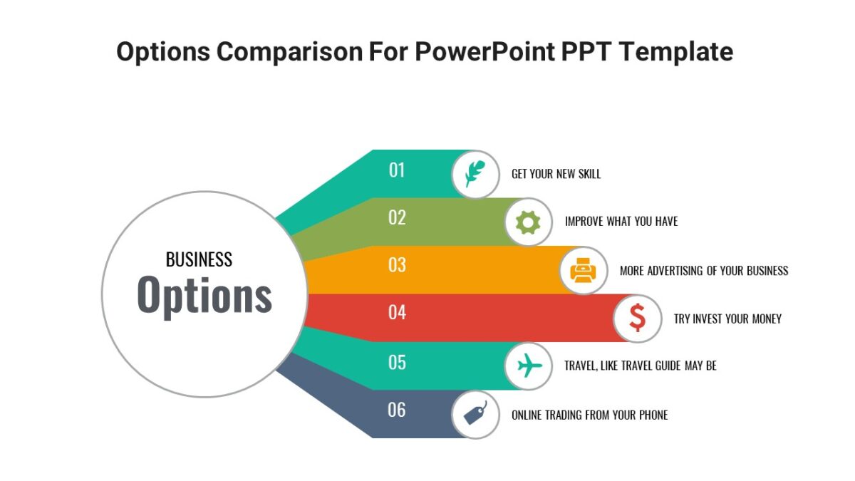 Options Comparison For PowerPoint PPT Template - PPTUniverse