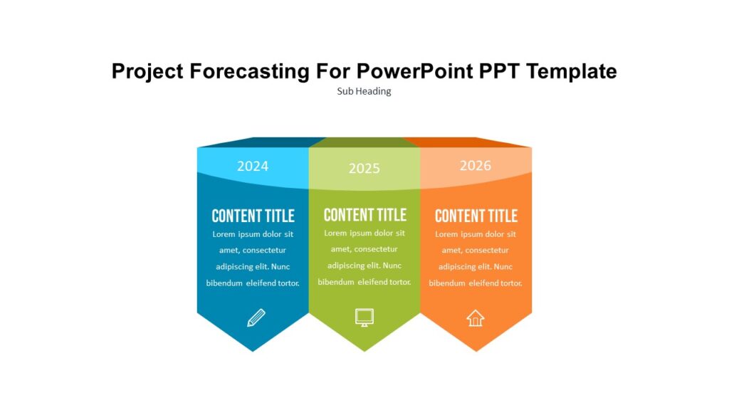 Project Forecasting For PowerPoint PPT Template : 100% Editable PPTx