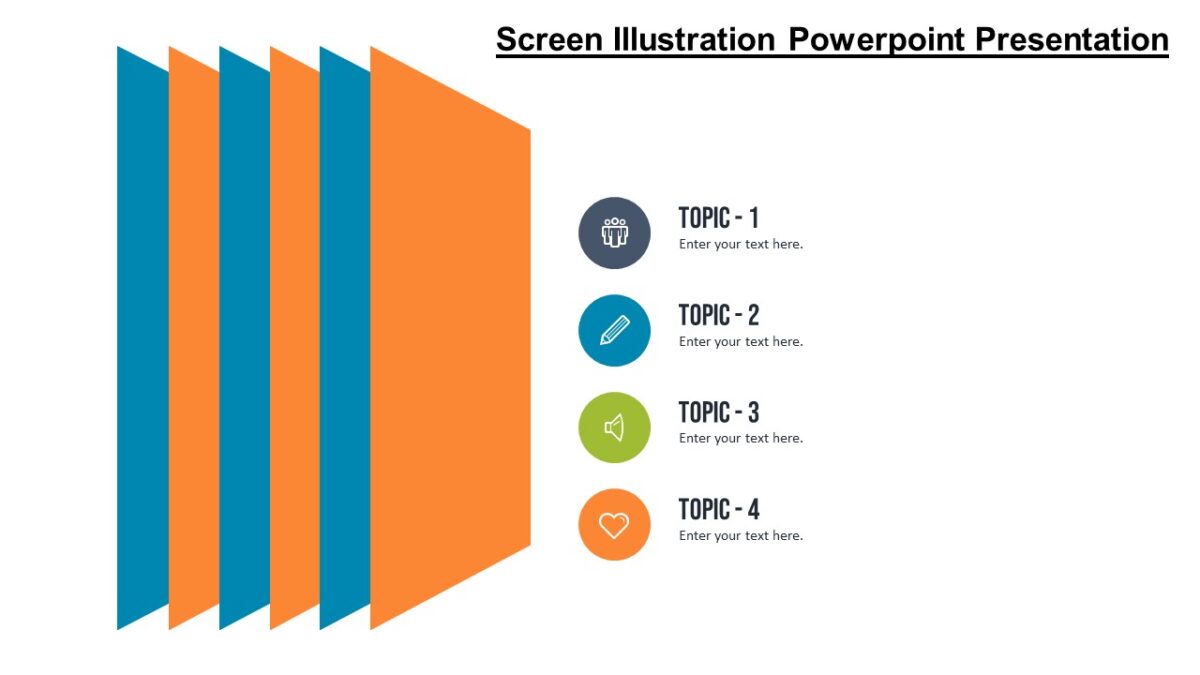Screen Illustration Powerpoint Presentation : 100% Editable PPTx