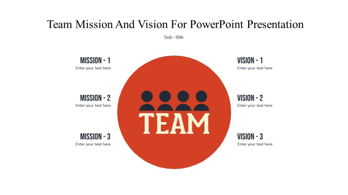 Team Mission And Vision For PowerPoint Presentation - PPTUniverse