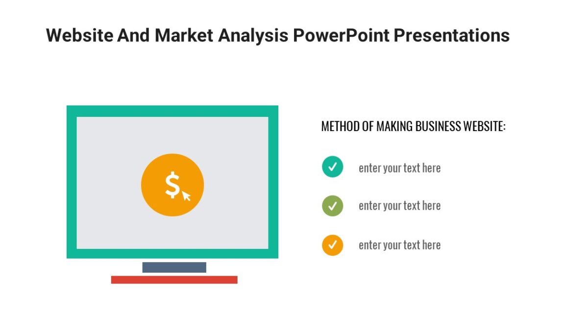 Website And Market Analysis PowerPoint Presentations : 100% Editable PPTx