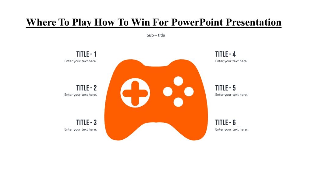 Where To Play How To Win For PowerPoint Presentation : 100% Editable PPTx