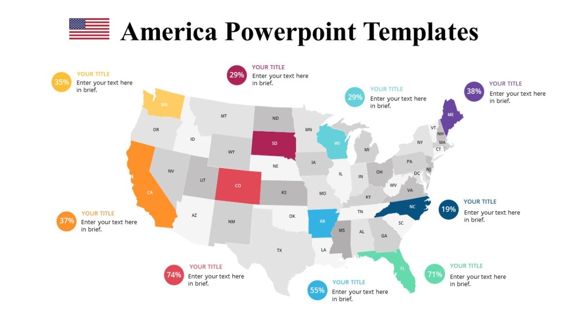 America Powerpoint Templates : 100% Editable PPTx