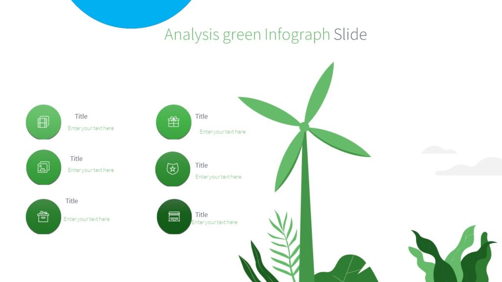 Analysis green Infograph Slide : 100% Editable PPTx