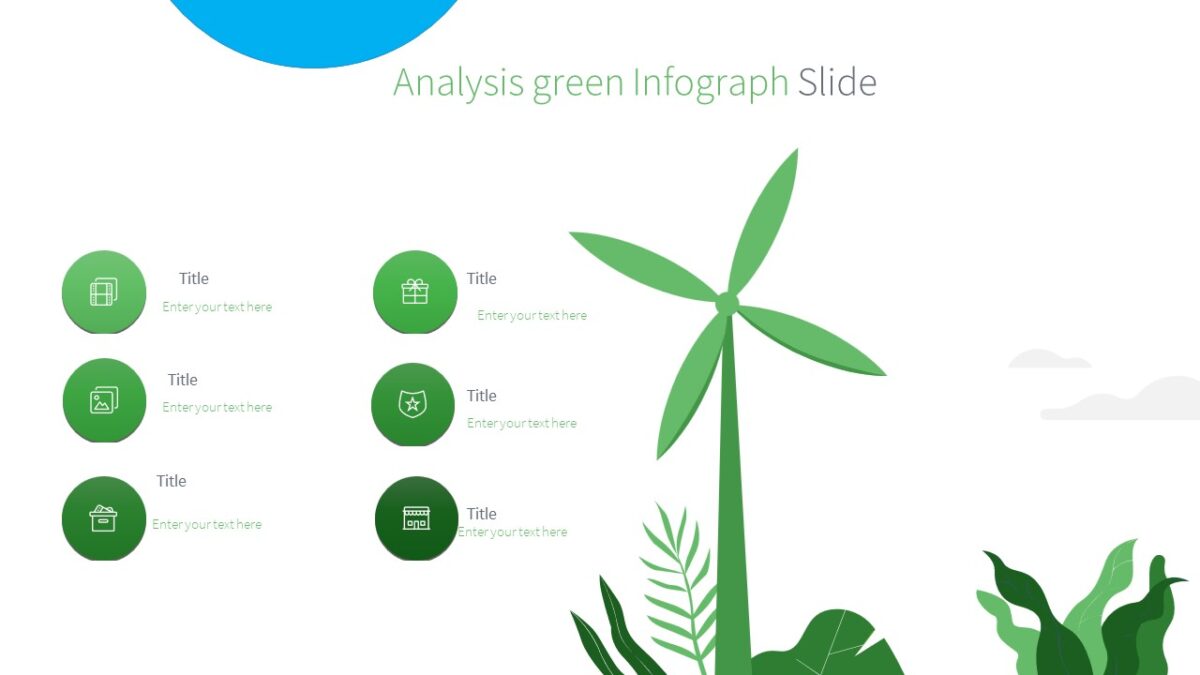 Analysis green Infograph Slide - PPTUniverse