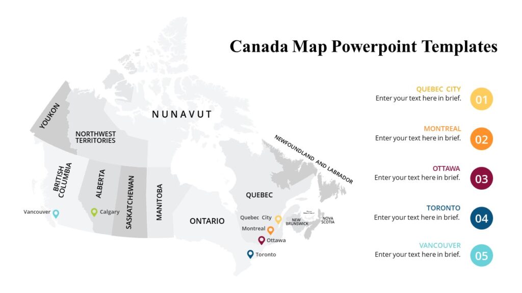 Canada Map Powerpoint Templates - PPTUniverse