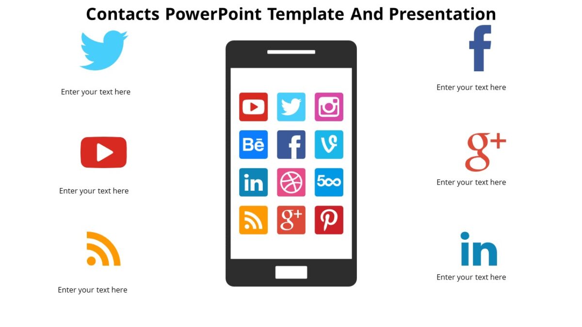 Contacts PowerPoint Template And Presentation : 100% Editable PPTx
