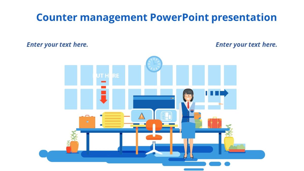 Counter management PowerPoint presentation : 100% Editable PPTx