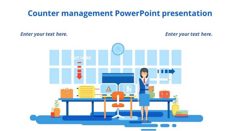 Counter management PowerPoint presentation : 100% Editable PPTx