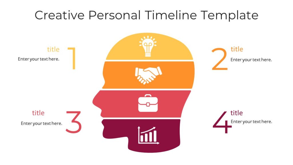 Creative Personal Timeline Template : 100% Editable PPTx