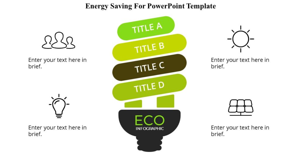 Energy Saving For PowerPoint Template : 100% Editable PPTx
