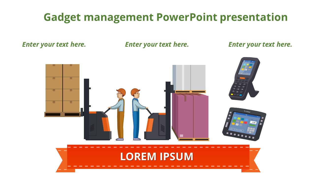 Gadget management PowerPoint presentation - PPTUniverse