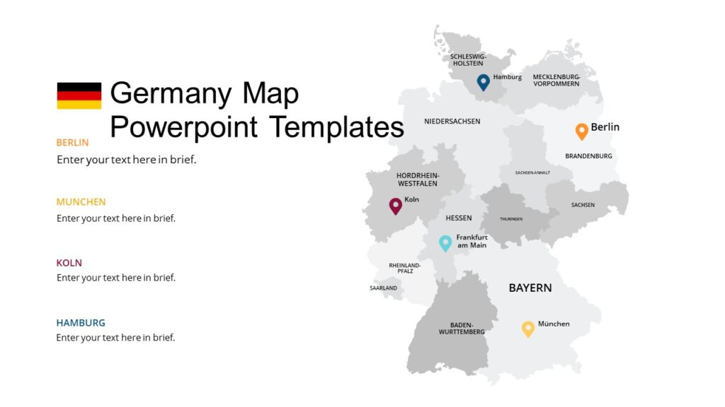 Germany Map Powerpoint Templates - PPTUniverse