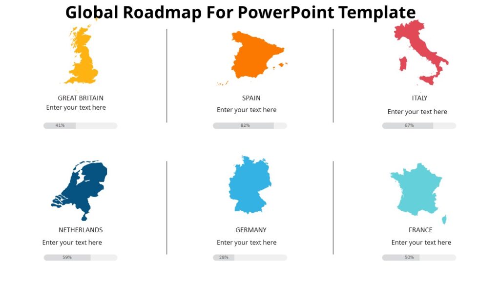 Global Roadmap For PowerPoint Template - PPTUniverse
