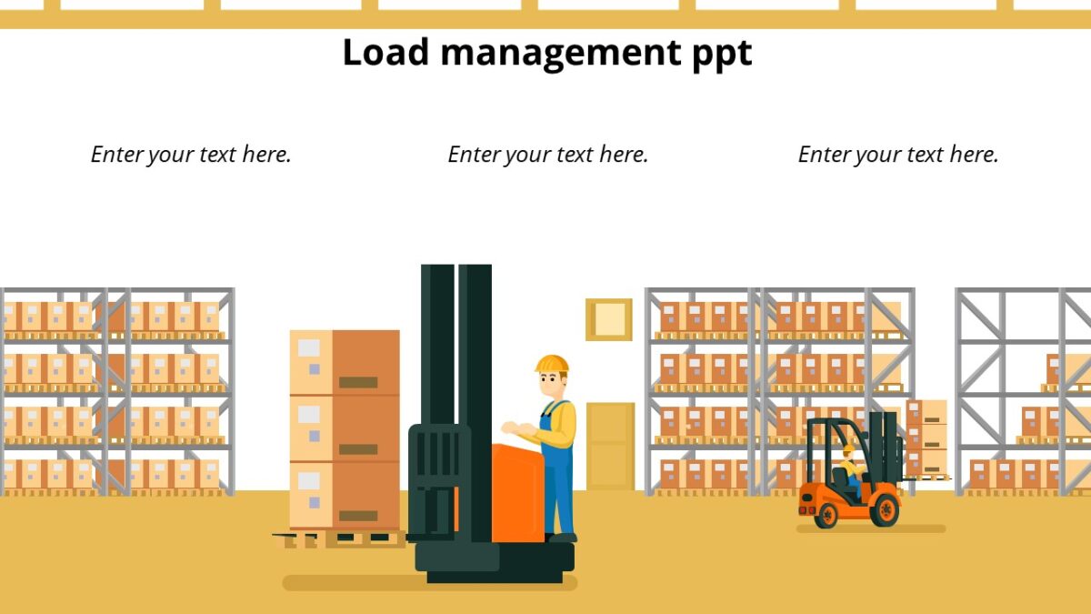 Load management ppt : 100% Editable PPTx