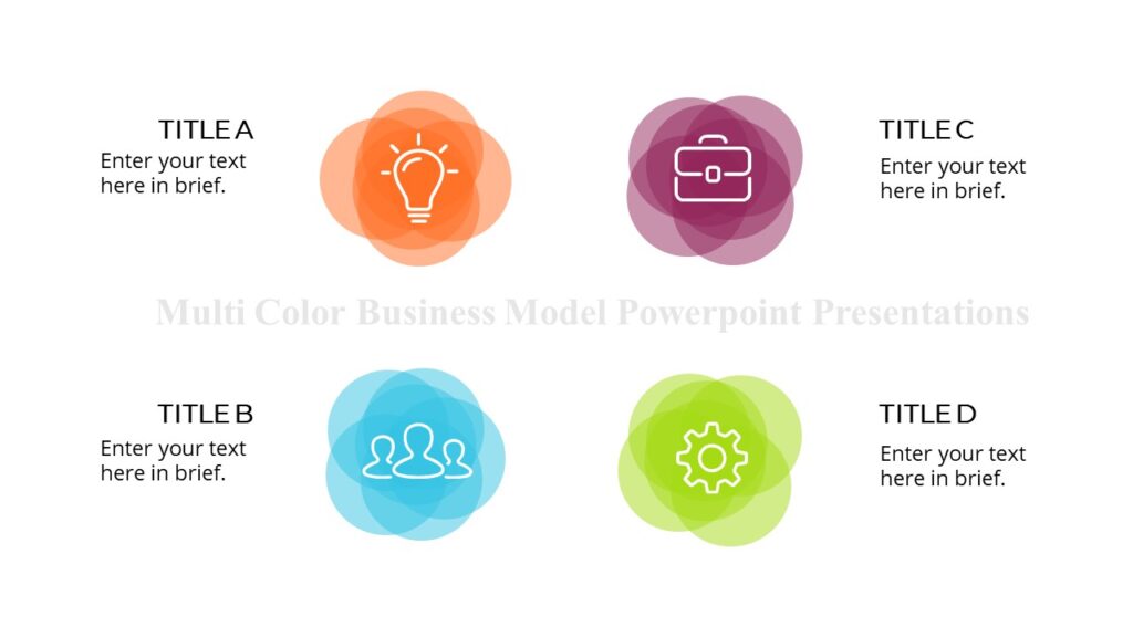 Multi Color Business Model Powerpoint Presentations : 100% Editable PPTx