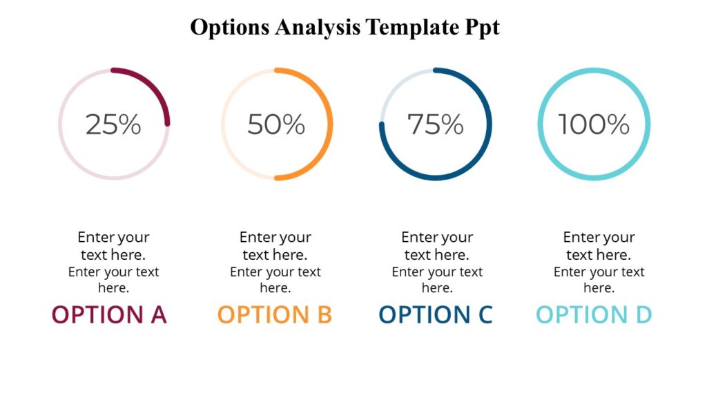 Options Analysis Template Ppt : 100% Editable PPTx
