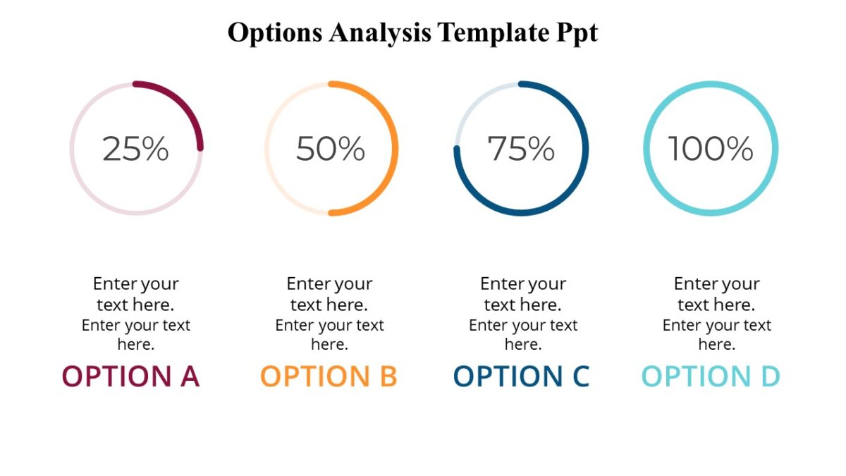 Options Analysis Template Ppt : 100% Editable PPTx