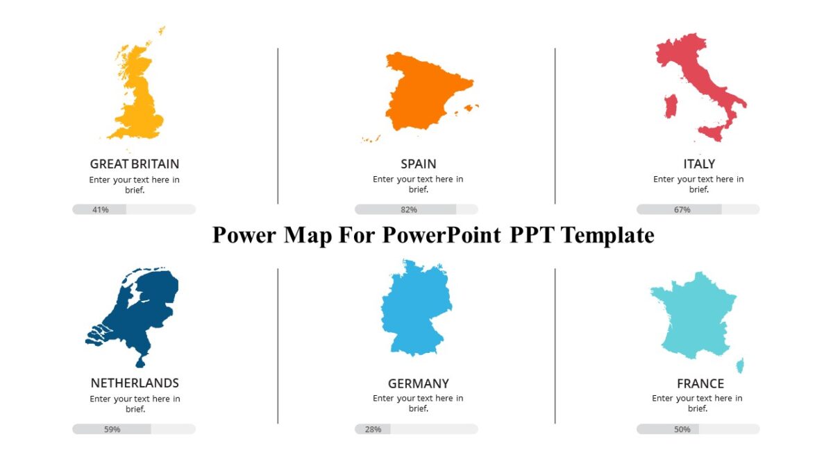 Power Map For PowerPoint PPT Template - PPTUniverse