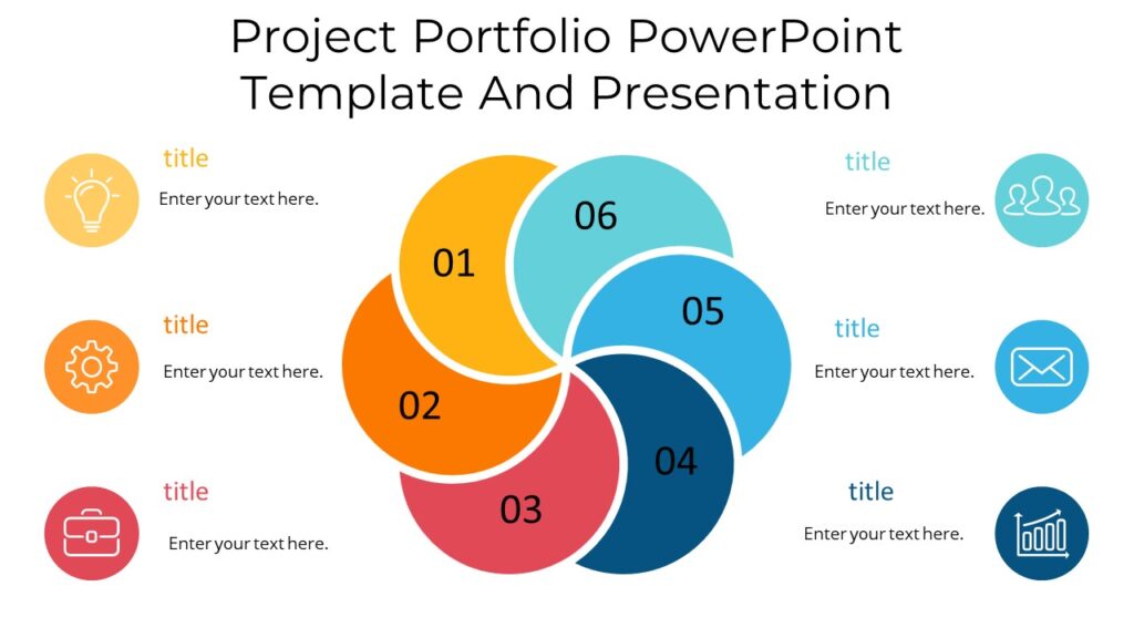Project Portfolio PowerPoint Template And Presentation : 100% Editable PPTx