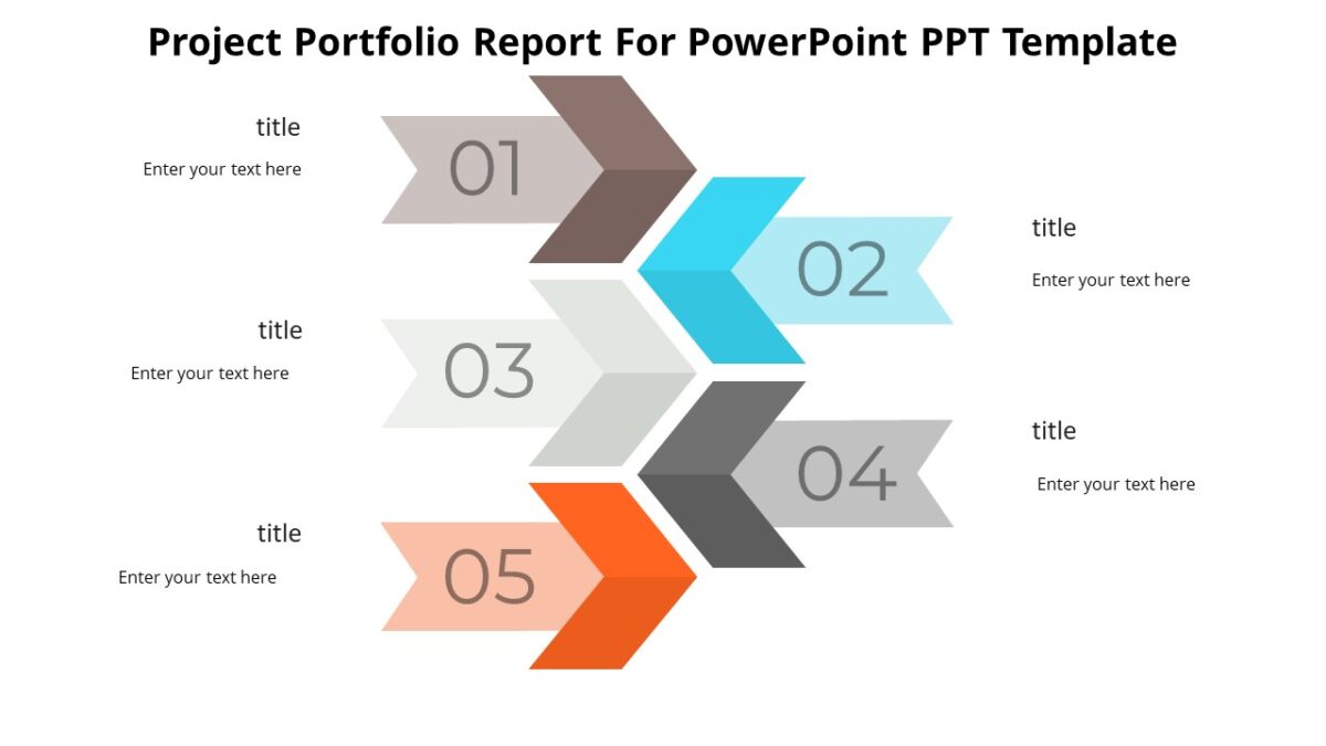 Project Portfolio Report For PowerPoint PPT Template : 100% Editable PPTx