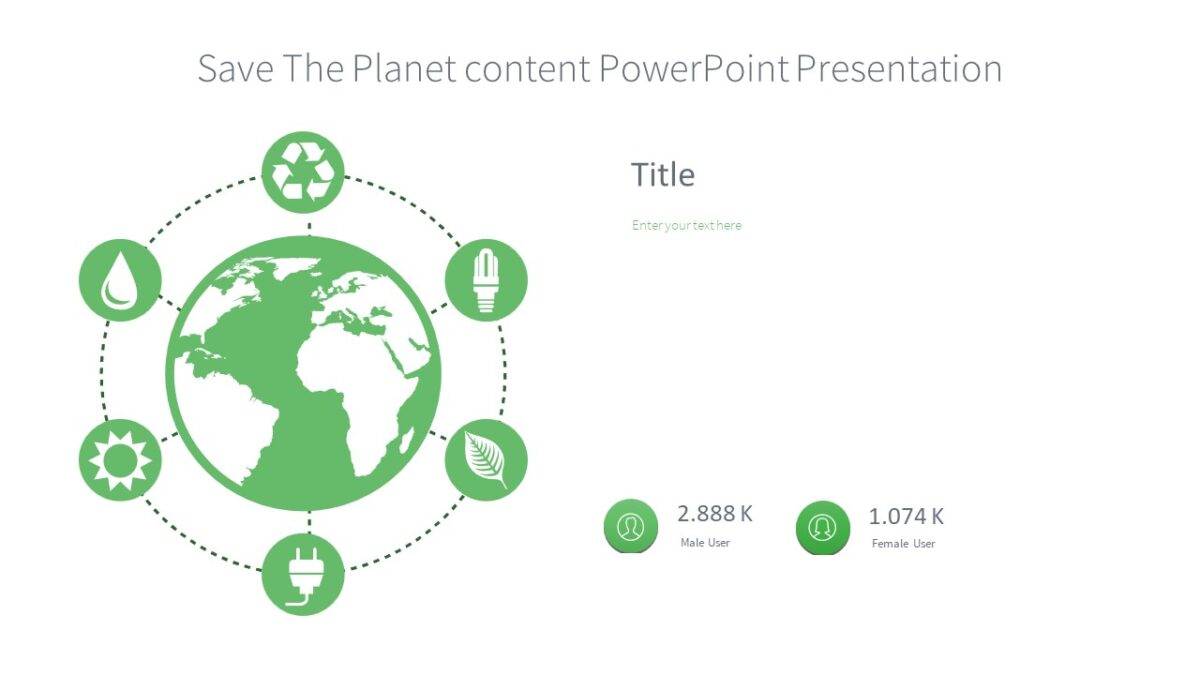 Save The Planet content PowerPoint Presentation - PPTUniverse