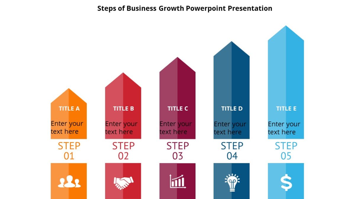 Steps of Business Growth Powerpoint Presentation - PPTUniverse