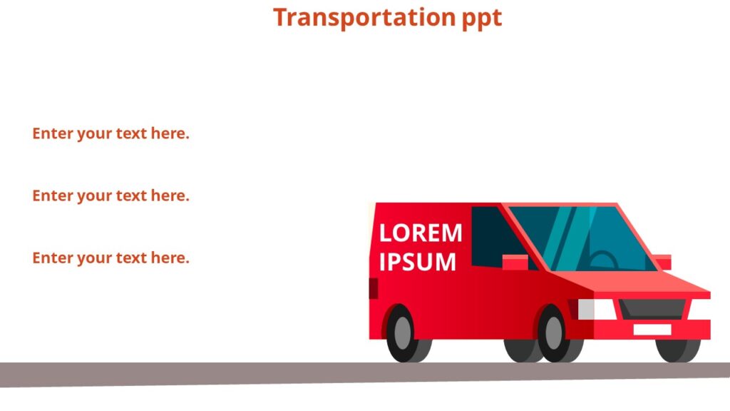 Transportation ppt : 100% Editable PPTx