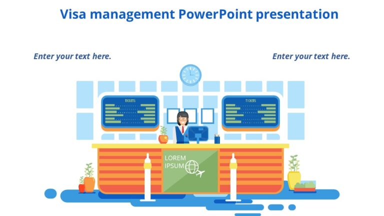 Visa management PowerPoint presentation : 100% Editable PPTx