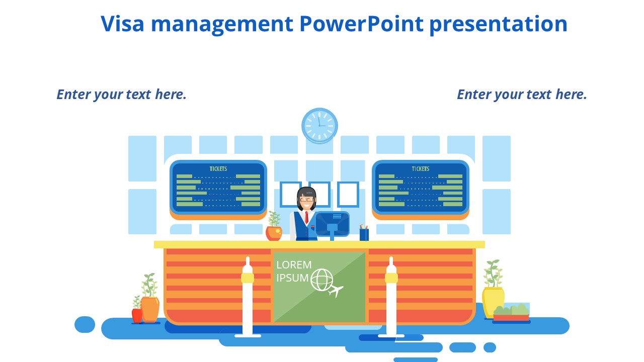 Visa management PowerPoint presentation : 100% Editable PPTx