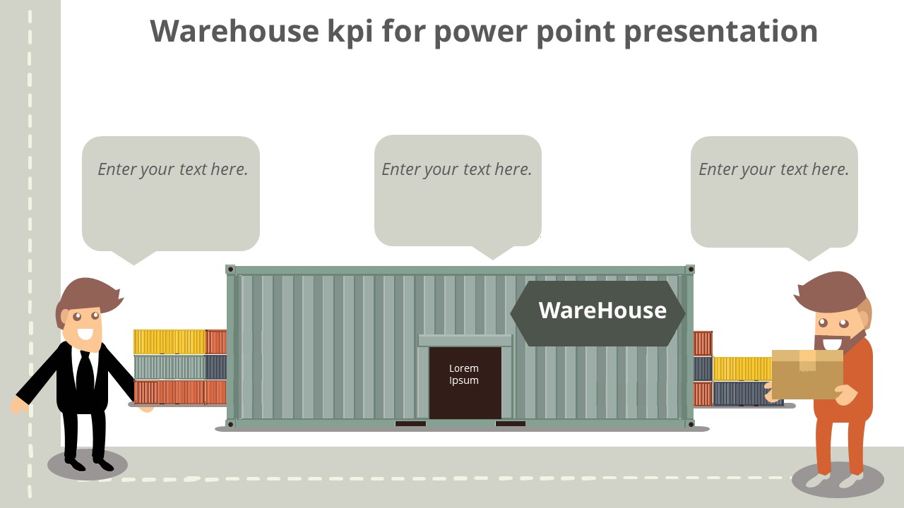 Warehouse kpi for power point presentation - PPTUniverse