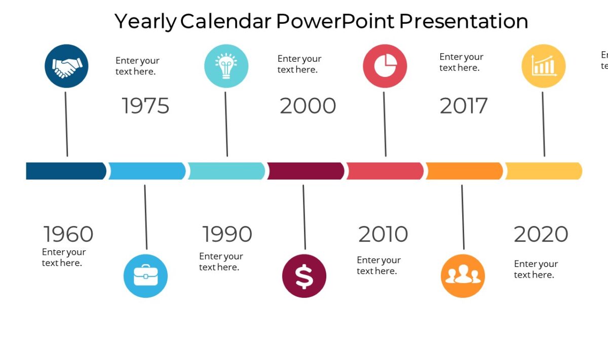 Yearly Calendar PowerPoint Presentation : 100% Editable PPTx