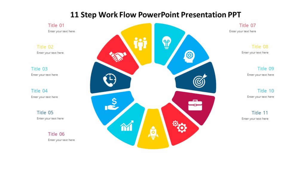 11 Step Work Flow PowerPoint Presentation PPT - PPTUniverse