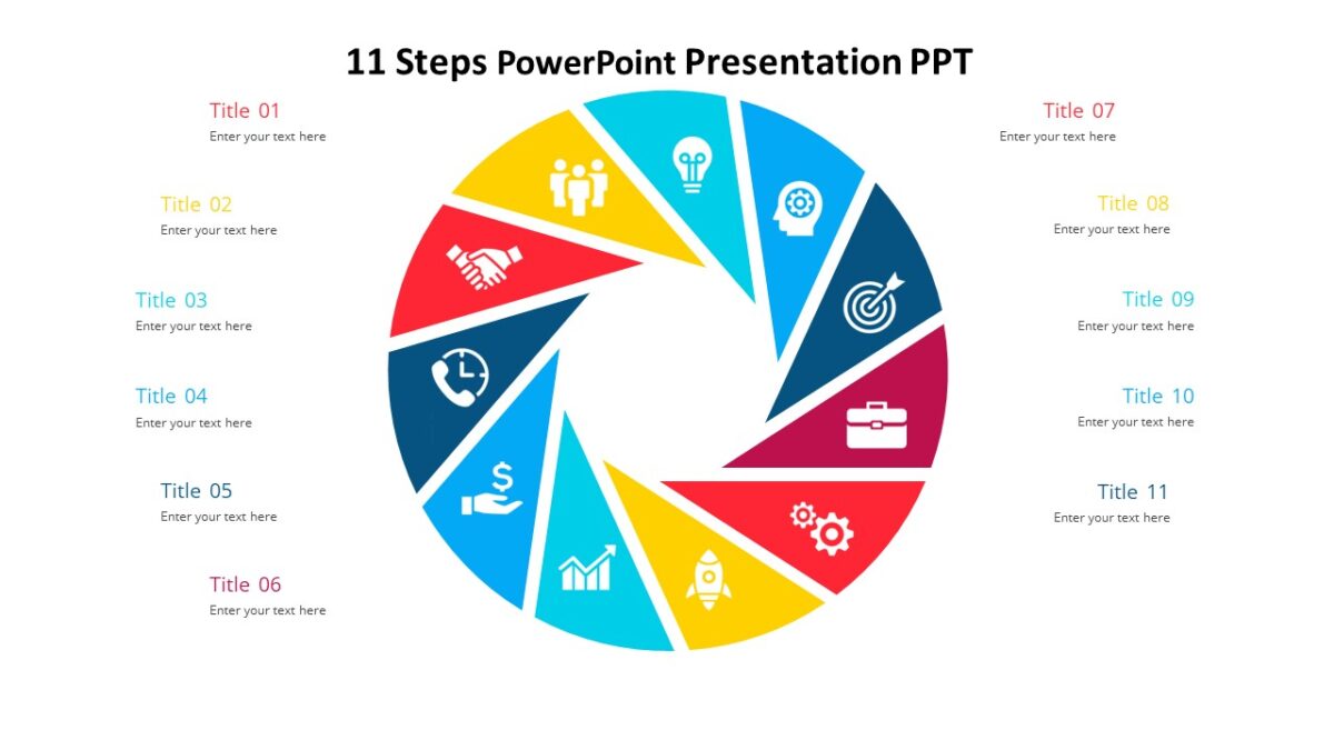 11 Steps PowerPoint Presentation PPT : 100% Editable PPTx