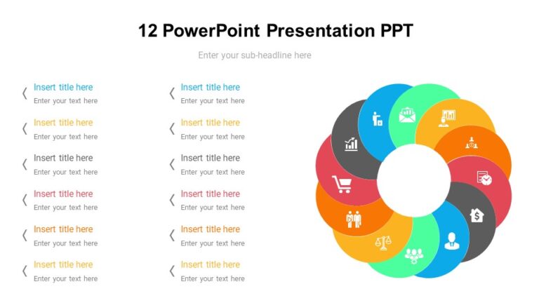 12 PowerPoint Presentation PPT : 100% Editable PPTx
