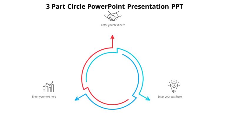 3 Part Circle PowerPoint Presentation PPT : 100% Editable PPTx