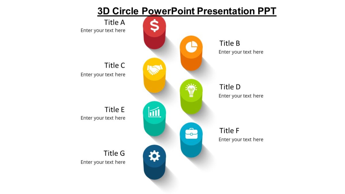 3D Circle PowerPoint Presentation PPT : 100% Editable PPTx