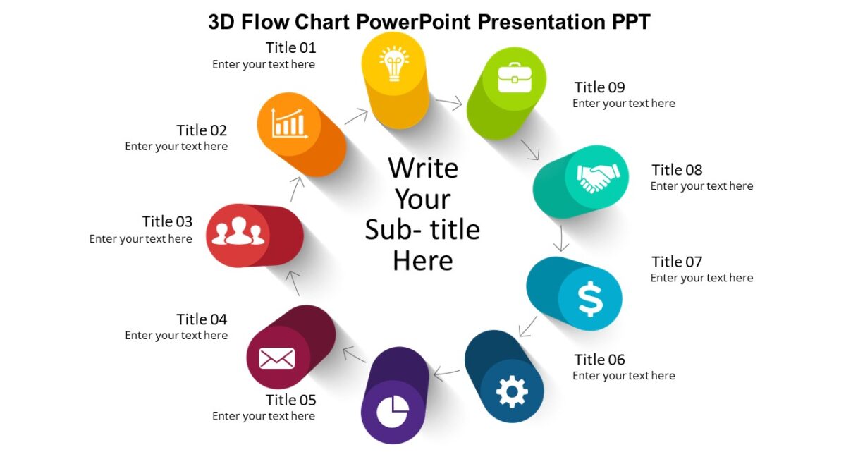 3D Flow Chart PowerPoint Presentation PPT - PPTUniverse