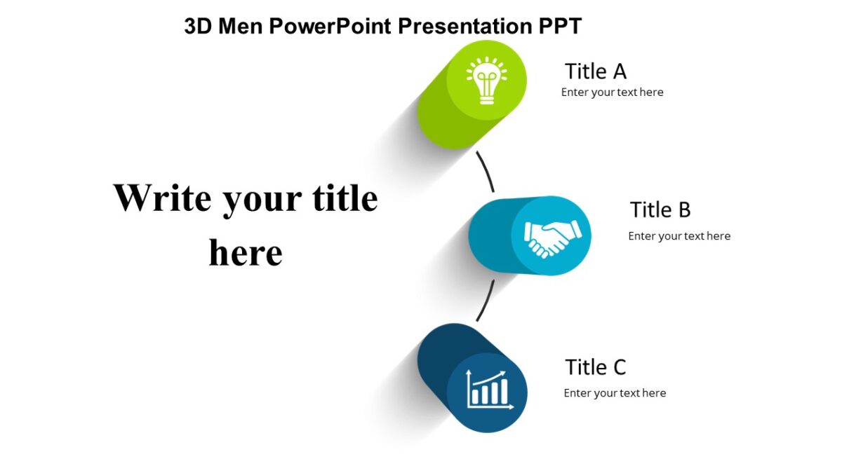 3D Men PowerPoint Presentation PPT : 100% Editable PPTx