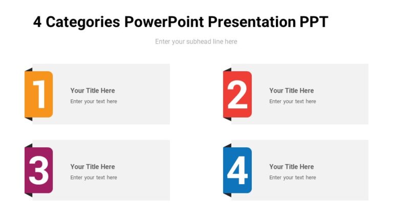 4 Categories PowerPoint Presentation PPT - PPTUniverse