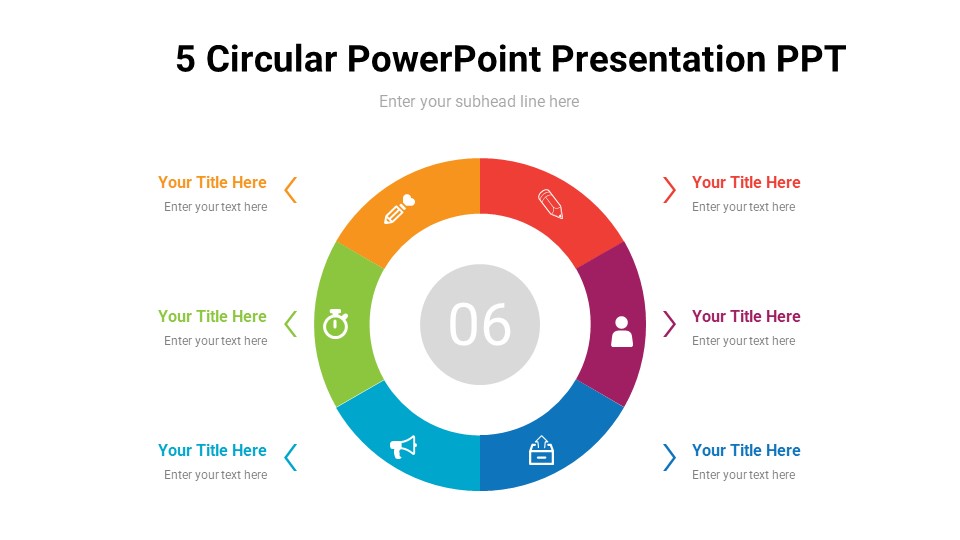 5 Circular PowerPoint Presentation PPT - PPTUniverse