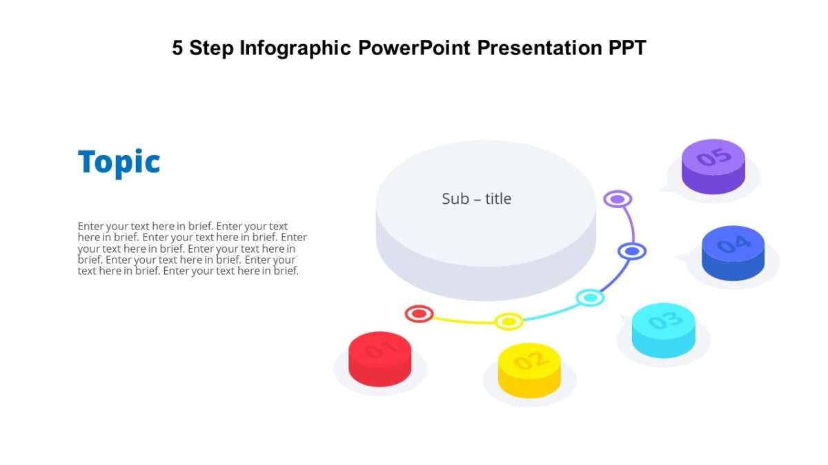 5 Step Infographic PowerPoint Presentation PPT - PPTUniverse