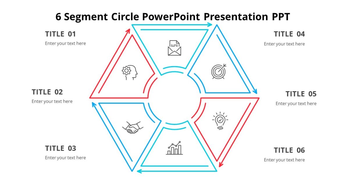 6 Segment Circle PowerPoint Presentation PPT - PPTUniverse