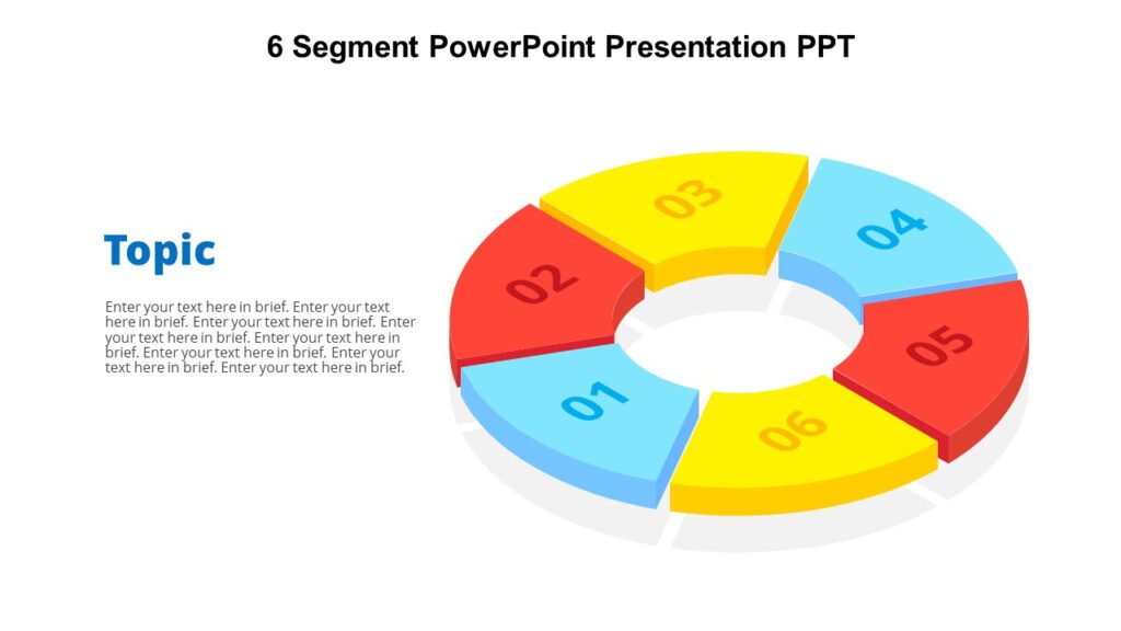 6 Segment PowerPoint Presentation PPT : 100% Editable PPTx