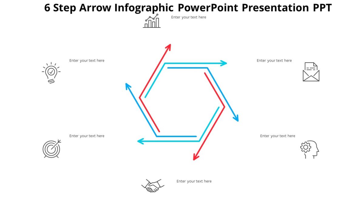 6 Step Arrow Infographic PowerPoint Presentation PPT - PPTUniverse