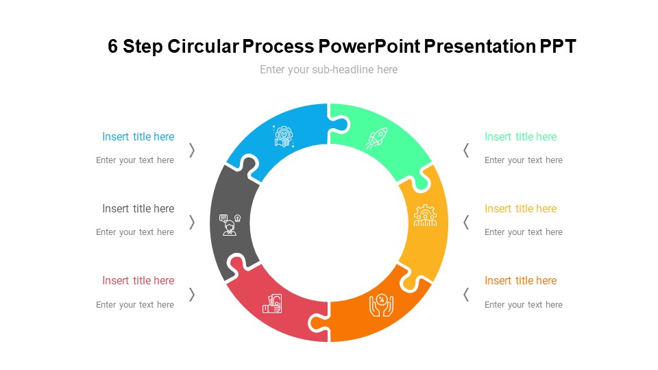 6 Step Circular Process PowerPoint Presentation PPT - PPTUniverse