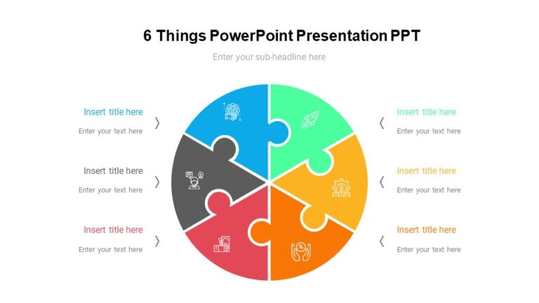 6 Things PowerPoint Presentation PPT : 100% Editable PPTx