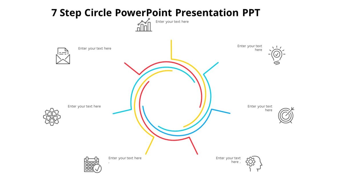 7 Step Circle PowerPoint Presentation PPT : 100% Editable PPTx
