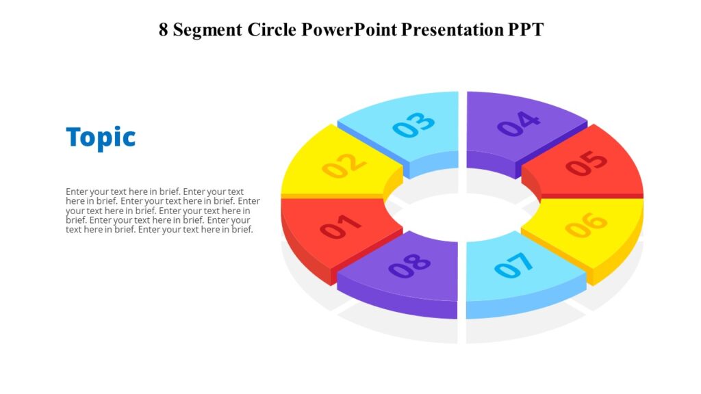 8 Segment Circle PowerPoint Presentation PPT : 100% Editable PPTx
