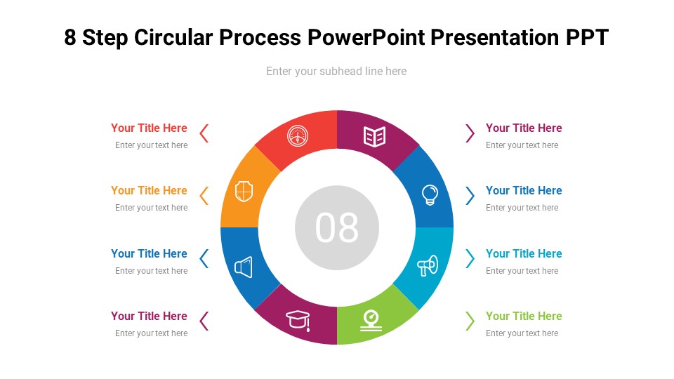 8 Step Circular Process PowerPoint Presentation PPT - PPTUniverse